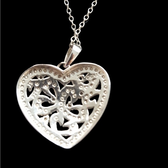Jewelry | New Sterling Silver 925 Heart Necklace Pendant | Poshmark